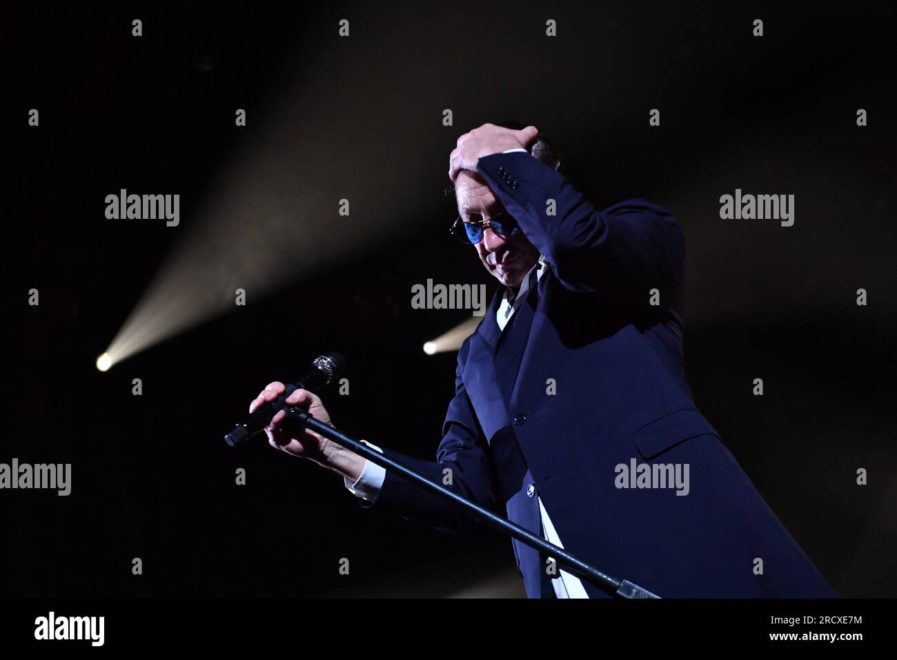 Moscow. Singer Grigory Leps celebrating his birthday at Crocus City ...