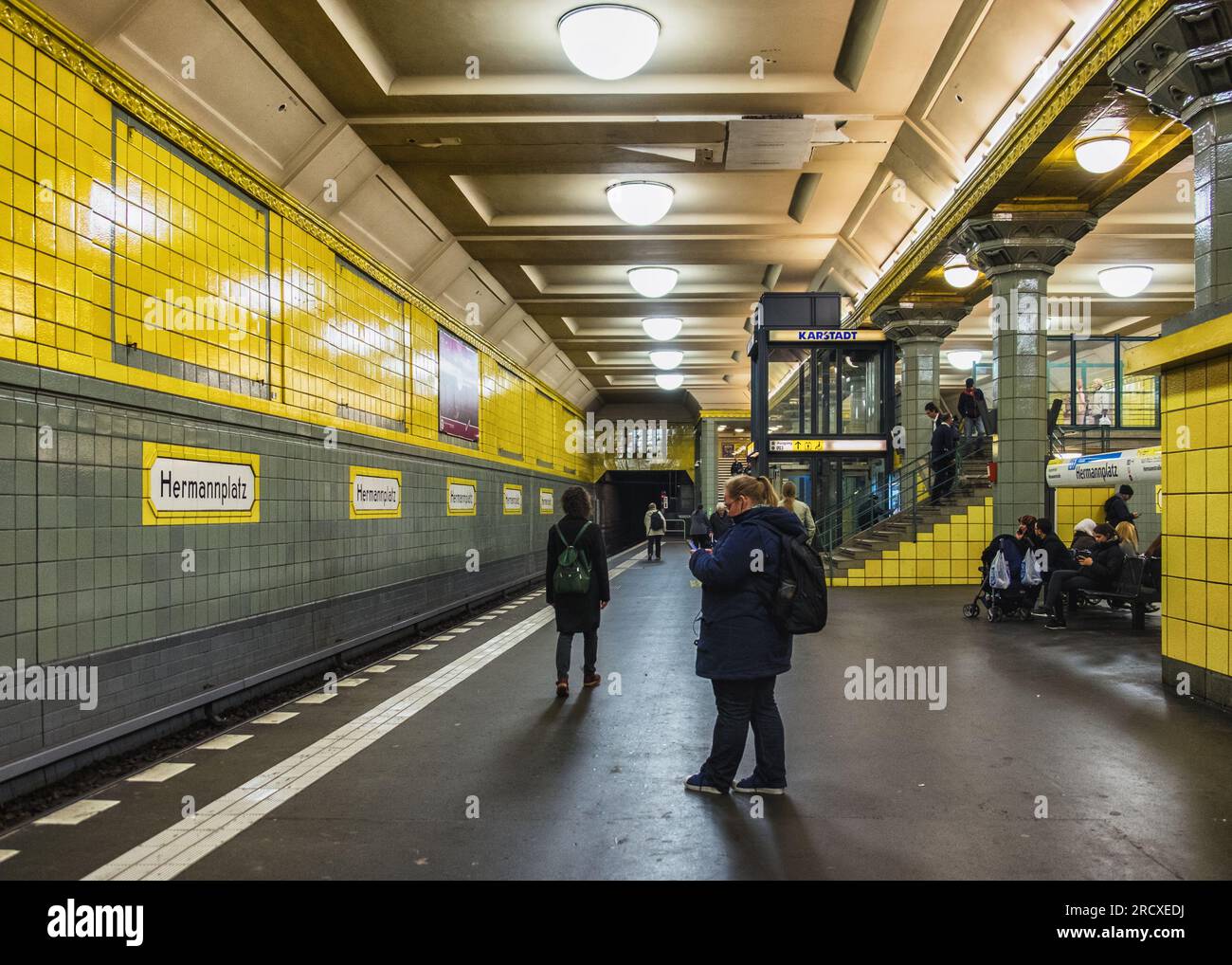 First berlin station with escalators hi-res stock photography and ...