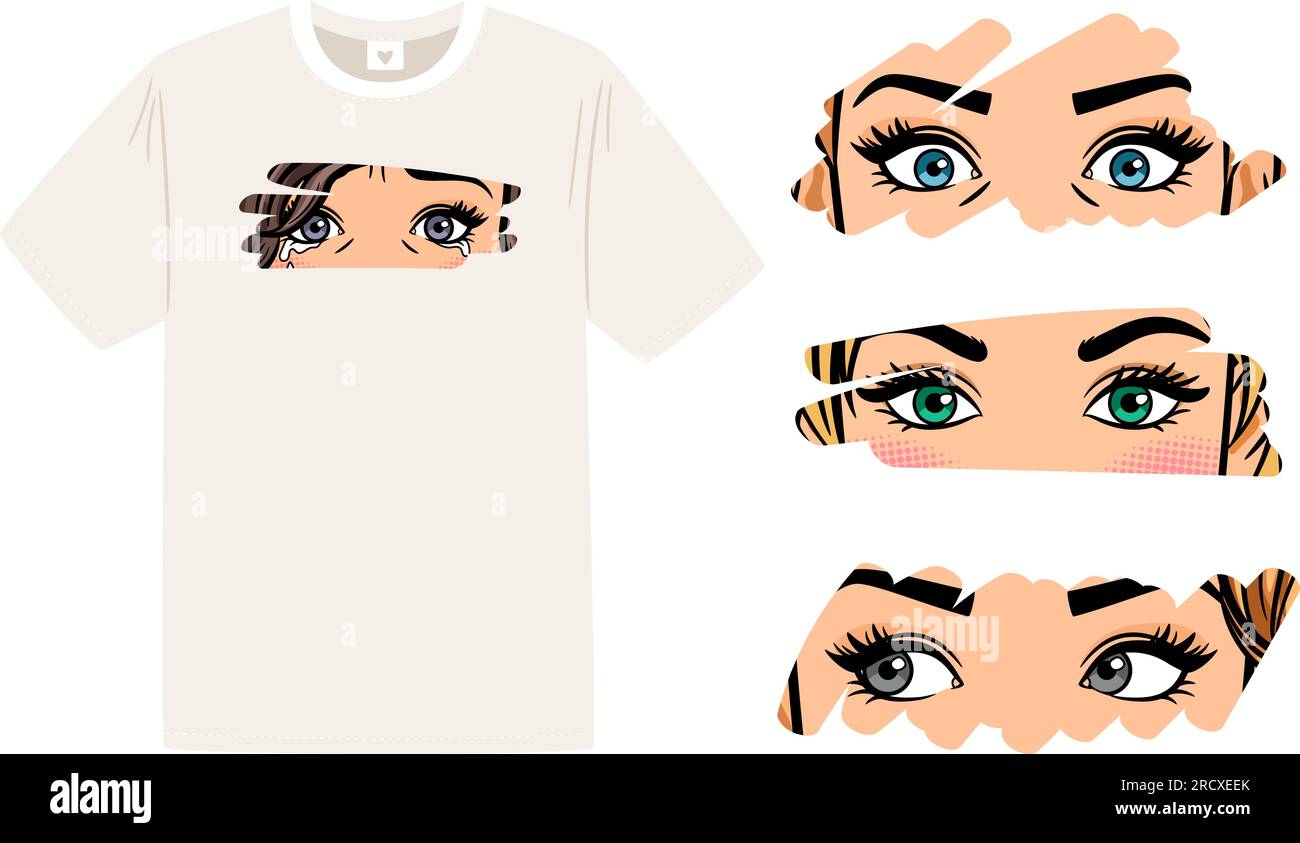 Open shirt color Stock Vector Images - Alamy