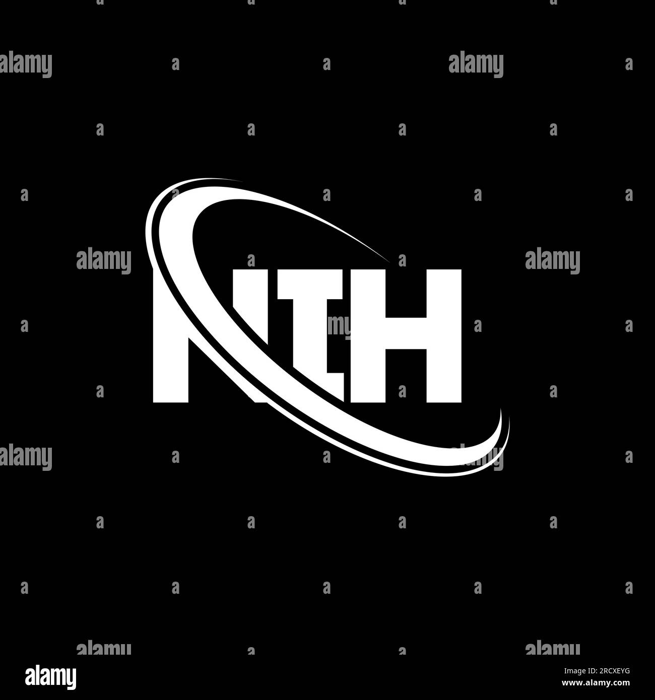 NIH logo. NIH letter. NIH letter logo design. Initials NIH logo linked ...