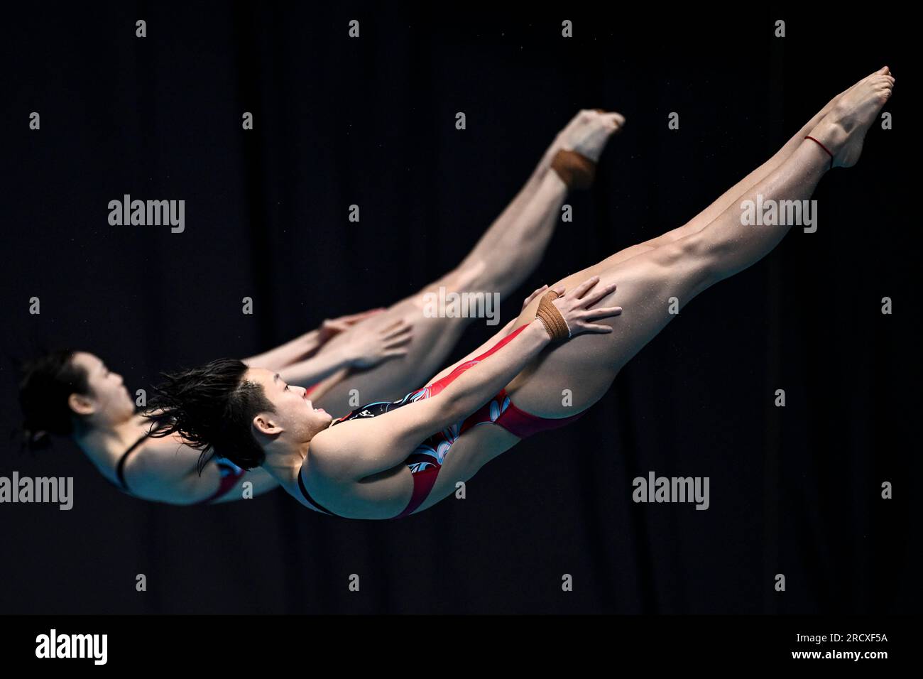 Fukuoka, Japan. 17th July, 2023. Chen Yiwen (front) /Chang Yani of ...