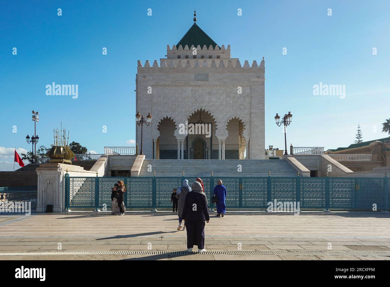 Morocco. Rabat. The Mausoleum of Mohammed V on the Yacoub al-Mansour ...