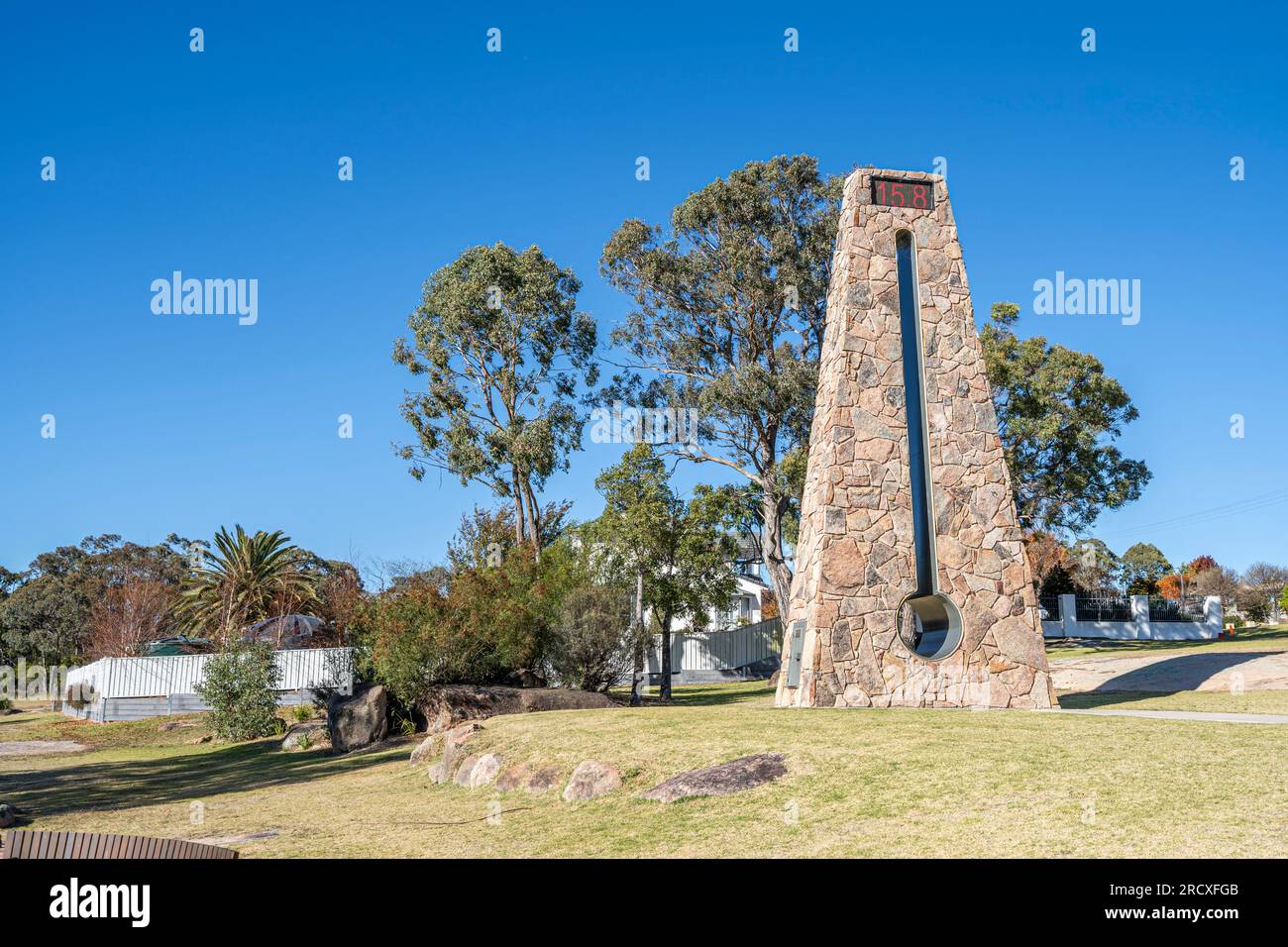 The Big Thermometer on banks of Quart Pot Creek, Stanthorpe, Queensland ...