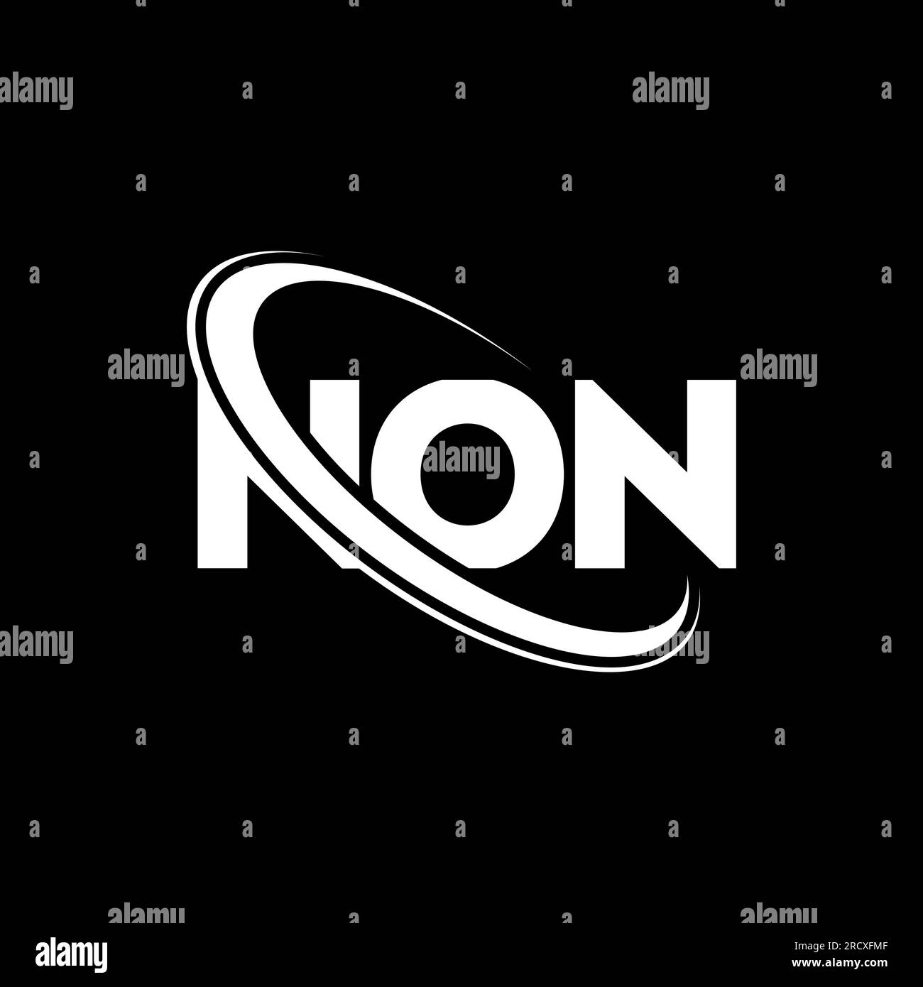 NON logo. NON letter. NON letter logo design. Initials NON logo linked ...