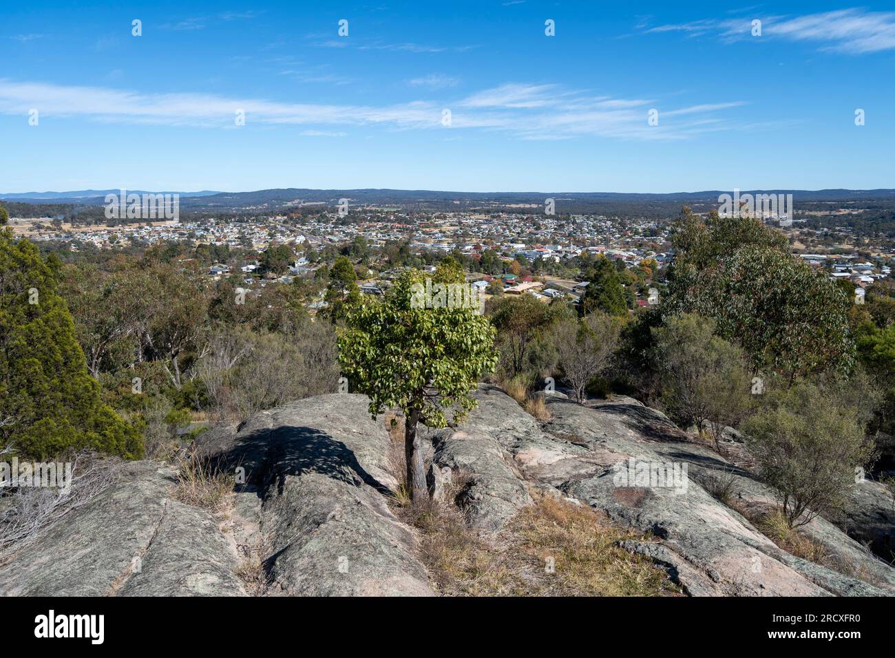 View of Stanthorpe from Mt Marlay scenic lookout, Stanthorpe ...
