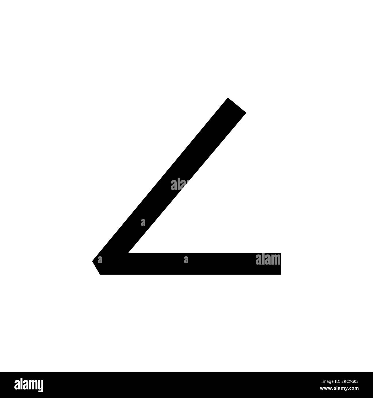 Angle symbol vertex in mathematics. measure angle icon. Vector ...