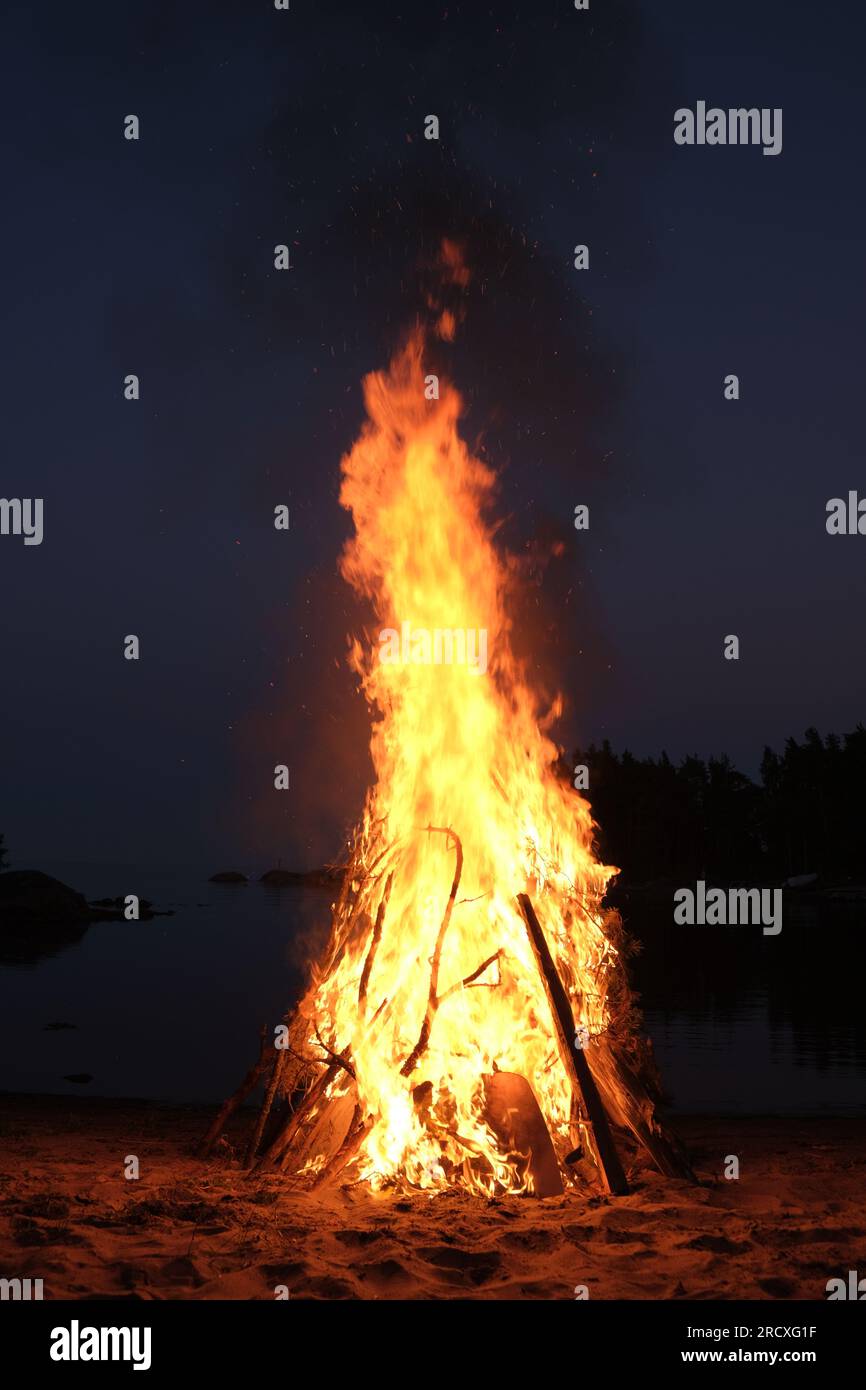 Midsummer bonfire finland hi-res stock photography and images - Alamy