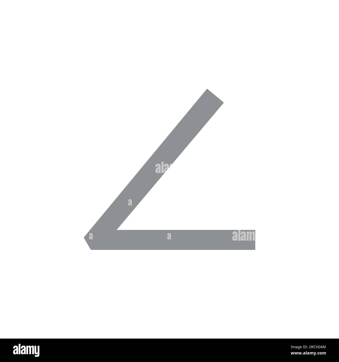 Angle symbol vertex in mathematics. measure angle icon. Vector ...