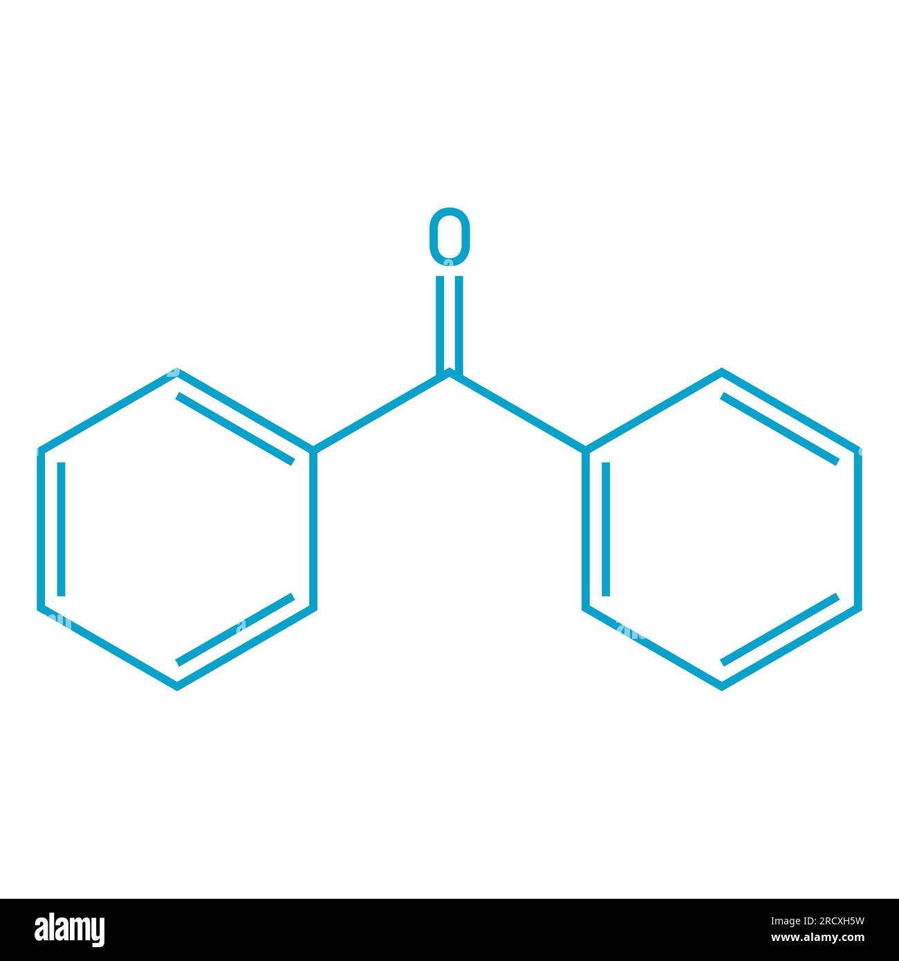 Chemical structure of benzophenone (C13H10O). Chemical resources for ...