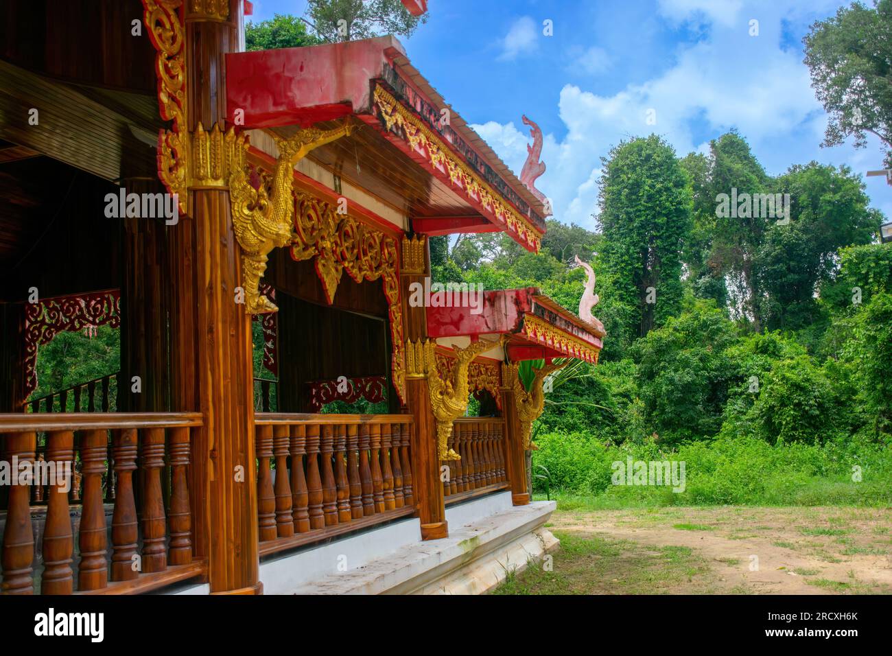 side of the temple hall Stock Photo - Alamy