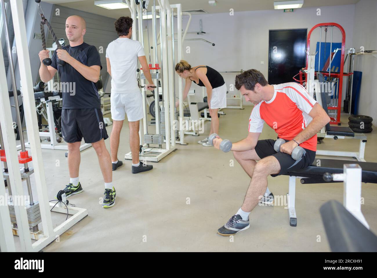 concept of scene in the gym Stock Photo - Alamy