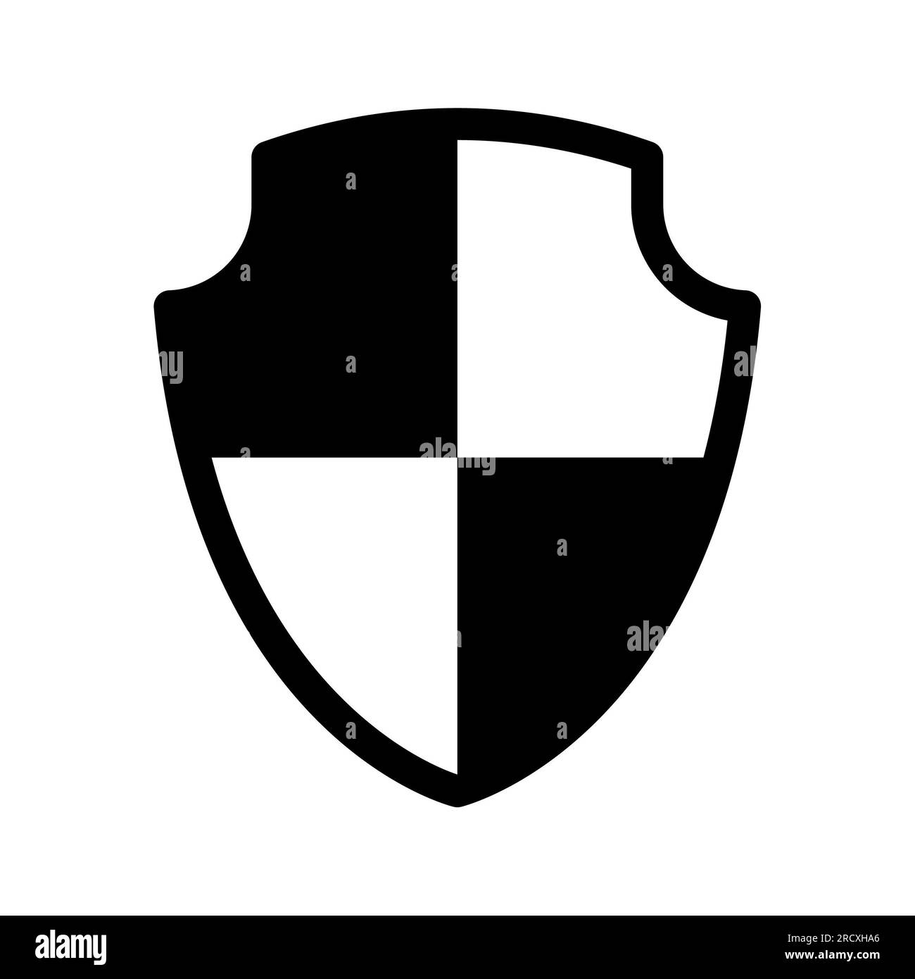 Shield, security, protection on white background. Isolated illustration ...