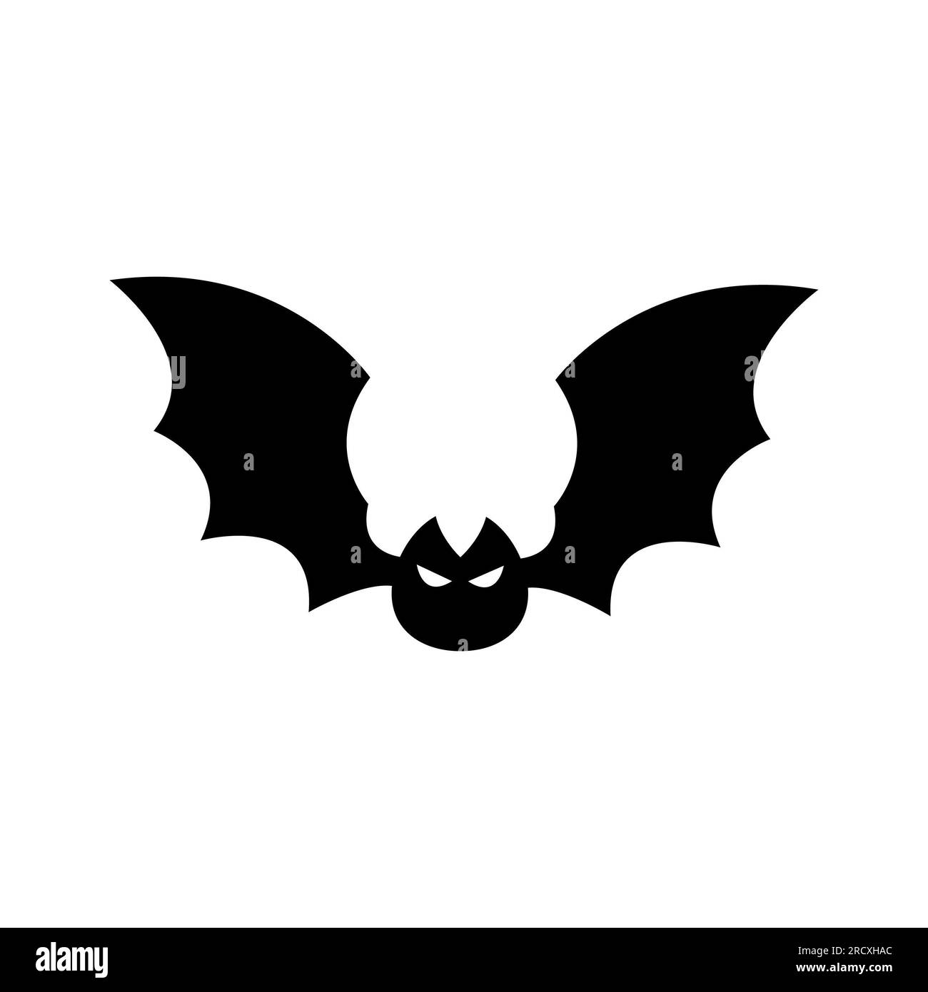 Flying bat on white background. Pictogram, icon set illustration ...