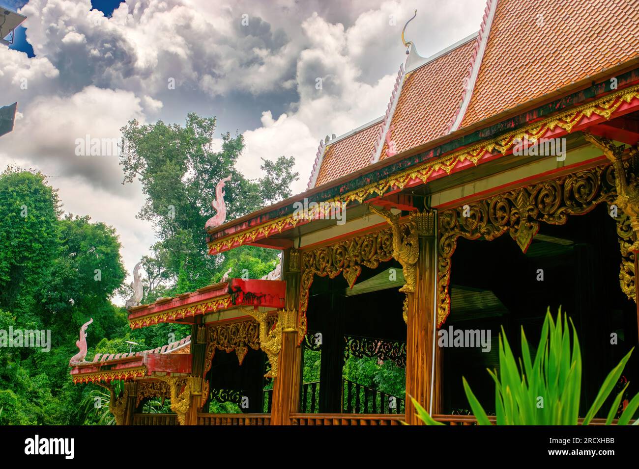 side of the temple hall Stock Photo - Alamy