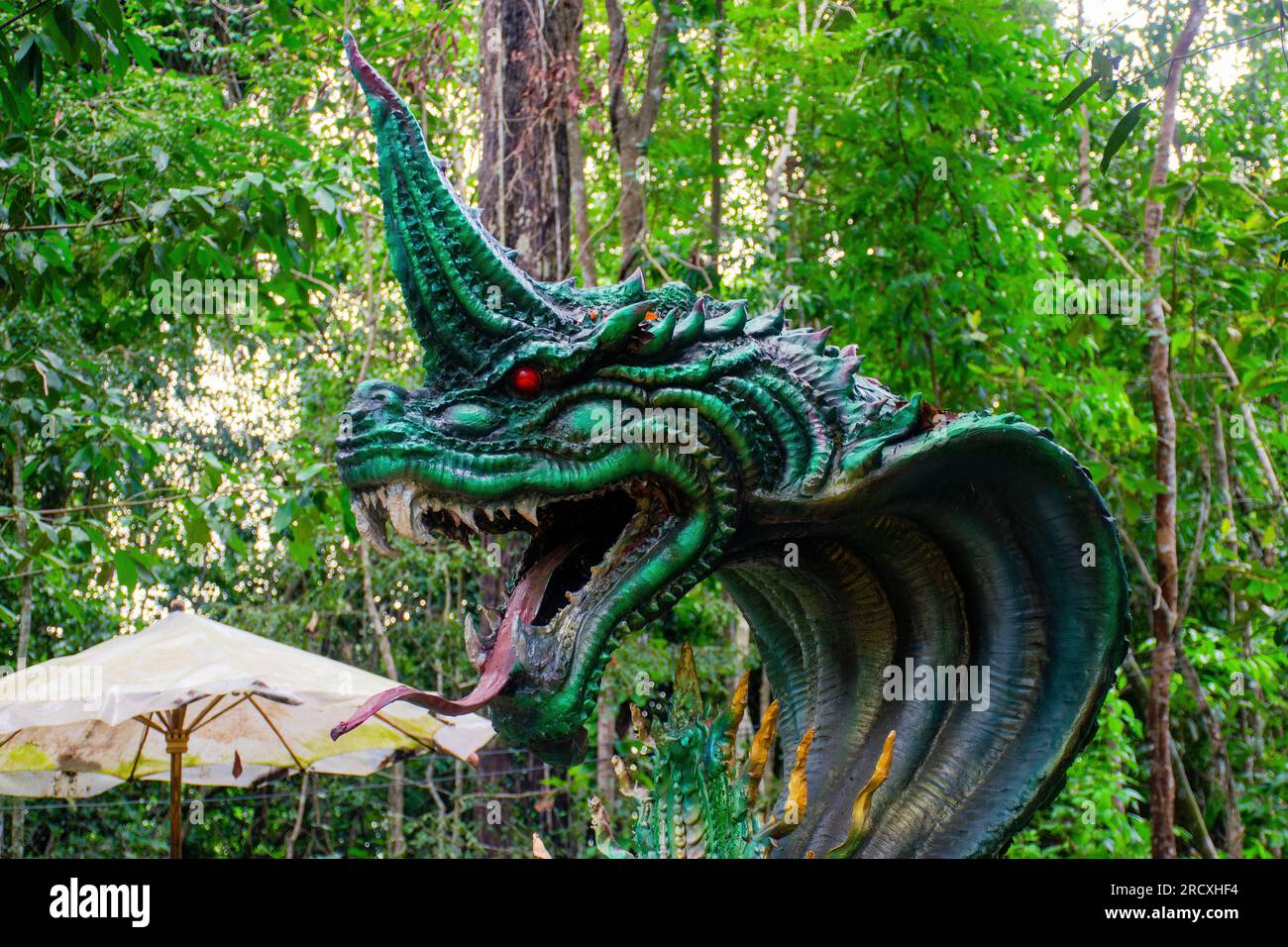 Serpent king of Nagas in Thailand.Naga or serpent statue Stock Photo ...