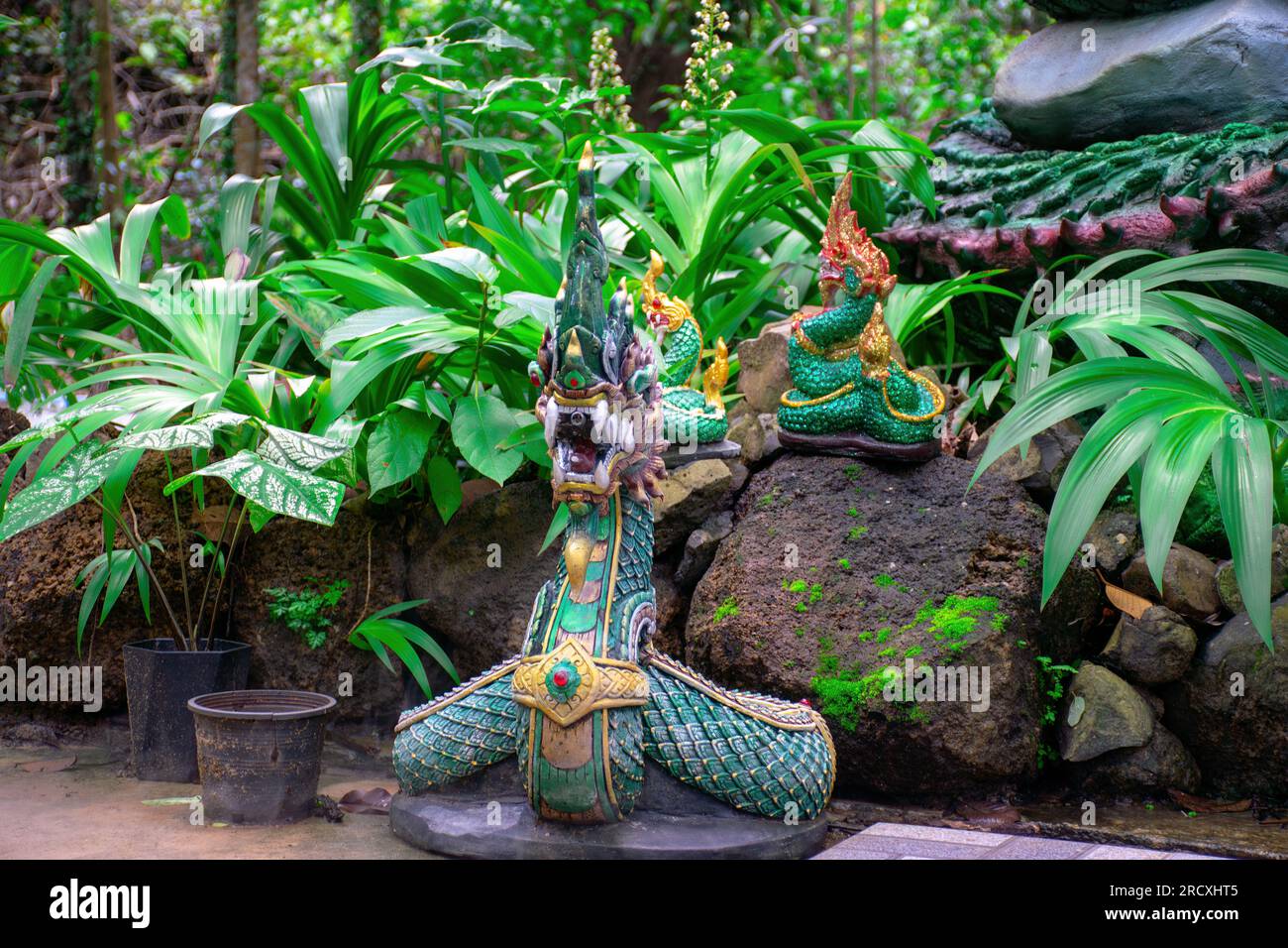 Serpent king of Nagas in Thailand.Naga or serpent statue Stock Photo ...