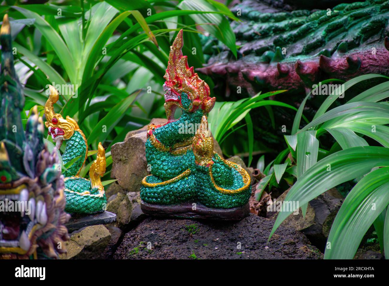 Serpent king of Nagas in Thailand.Naga or serpent statue Stock Photo ...