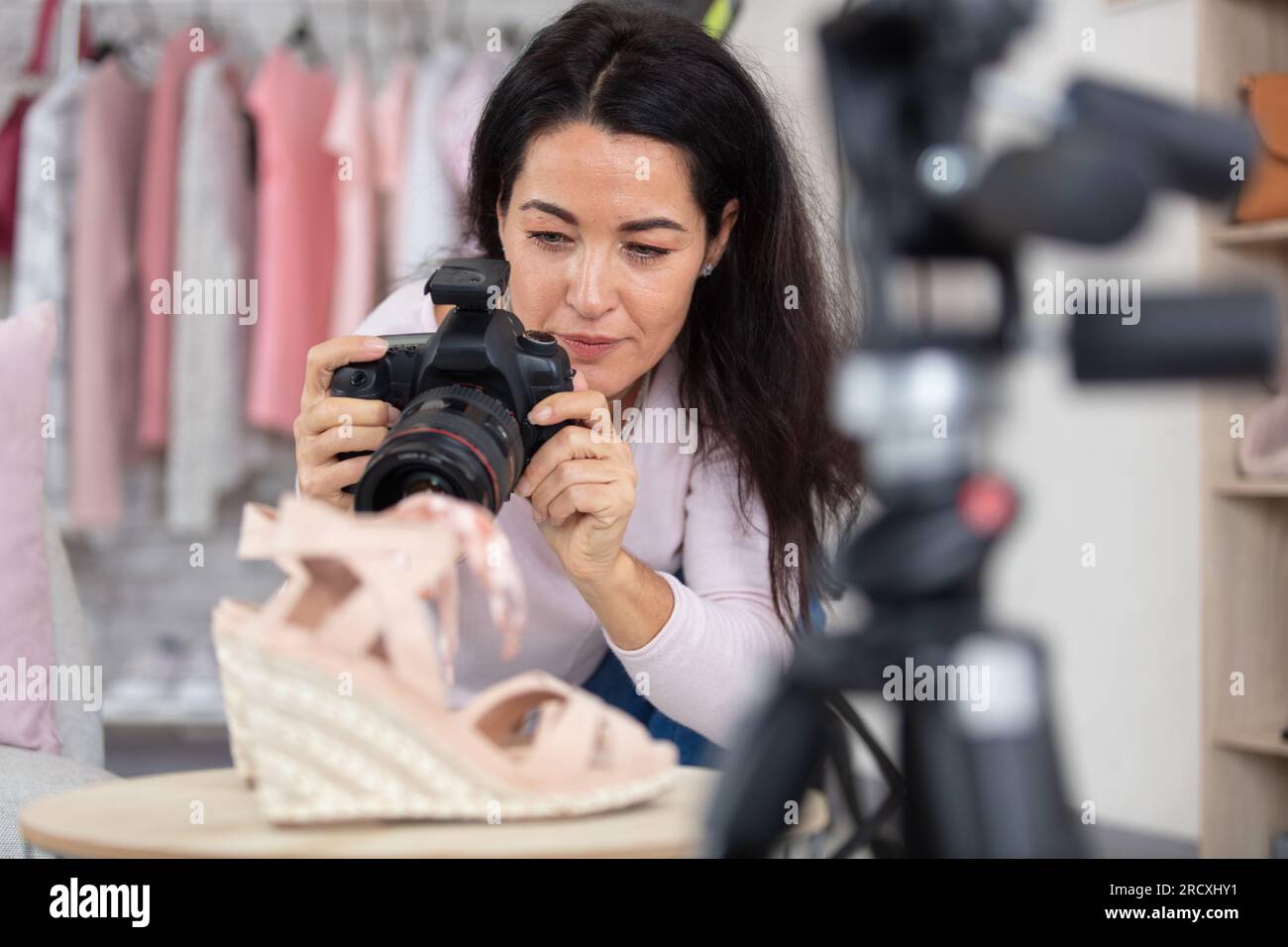 Wedge heels hi-res stock photography and images - Alamy