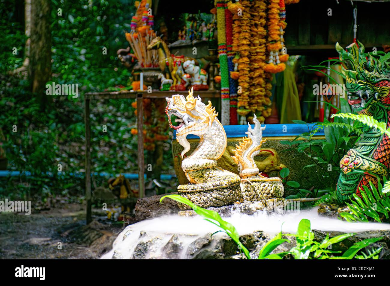 Serpent king of Nagas in Thailand.Naga or serpent statue Stock Photo ...
