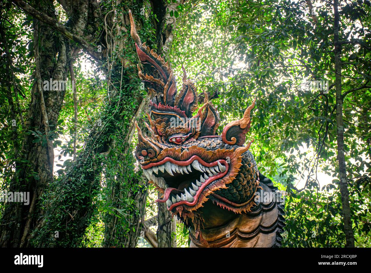 Serpent king of Nagas in Thailand.Naga or serpent statue Stock Photo ...
