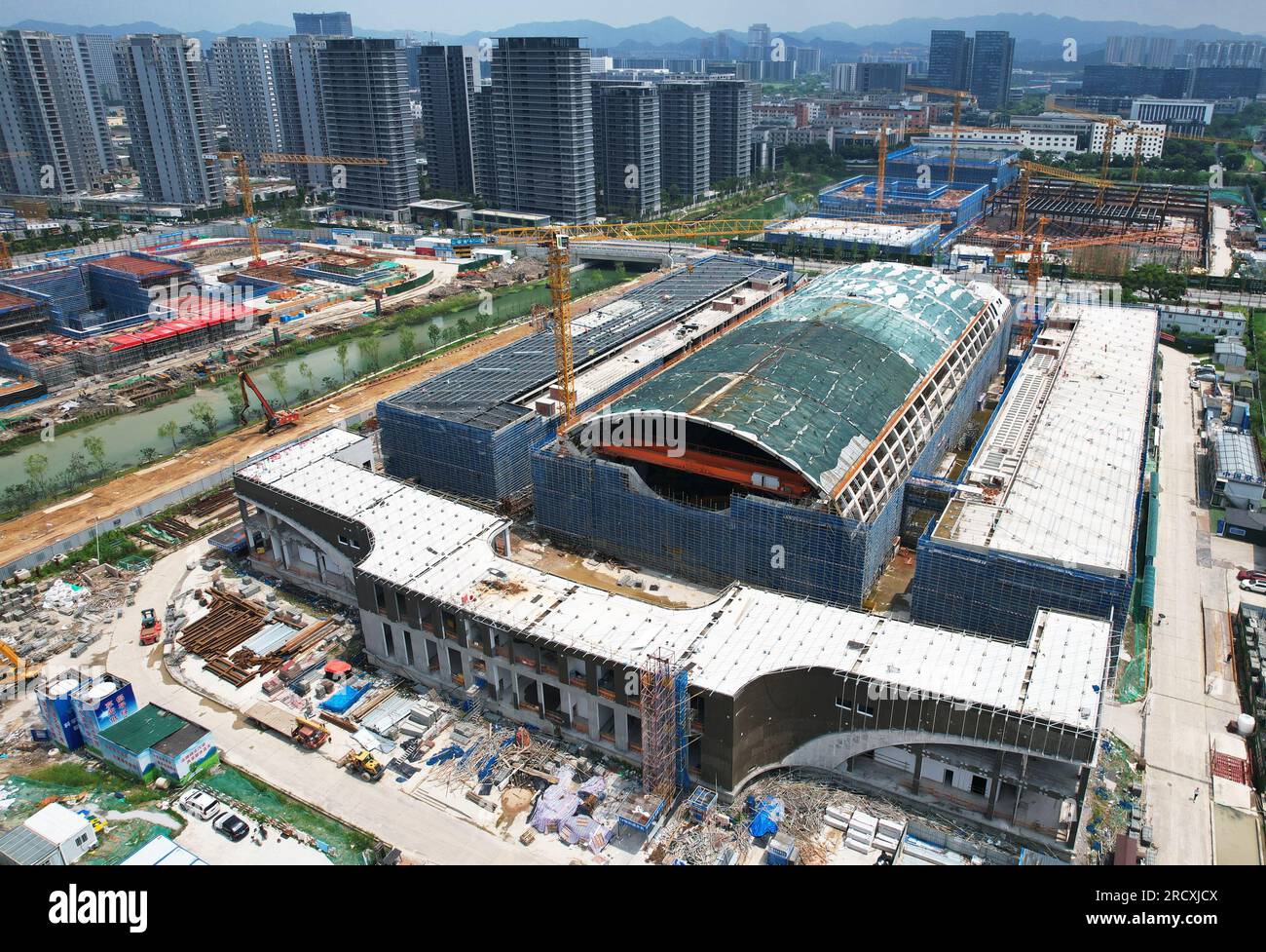 HANGZHOU, CHINA - JULY 17, 2023 - The experimental building of Zhejiang ...