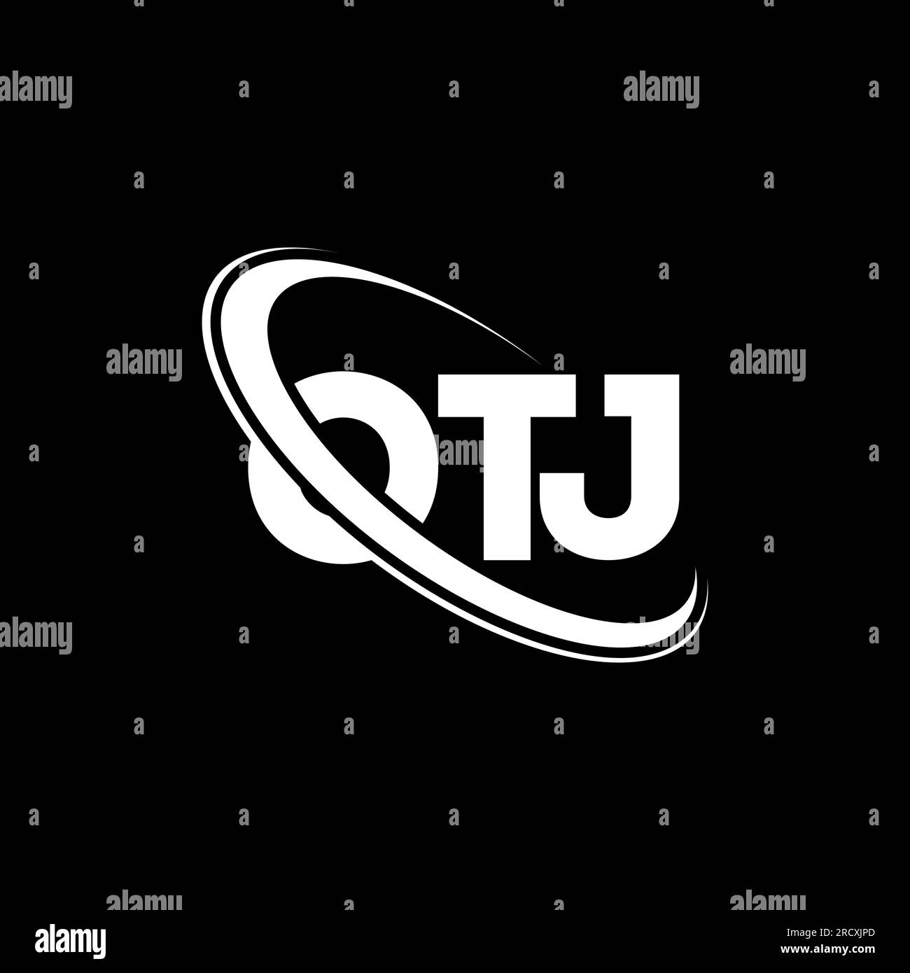 OTJ logo. OTJ letter. OTJ letter logo design. Initials OTJ logo linked ...