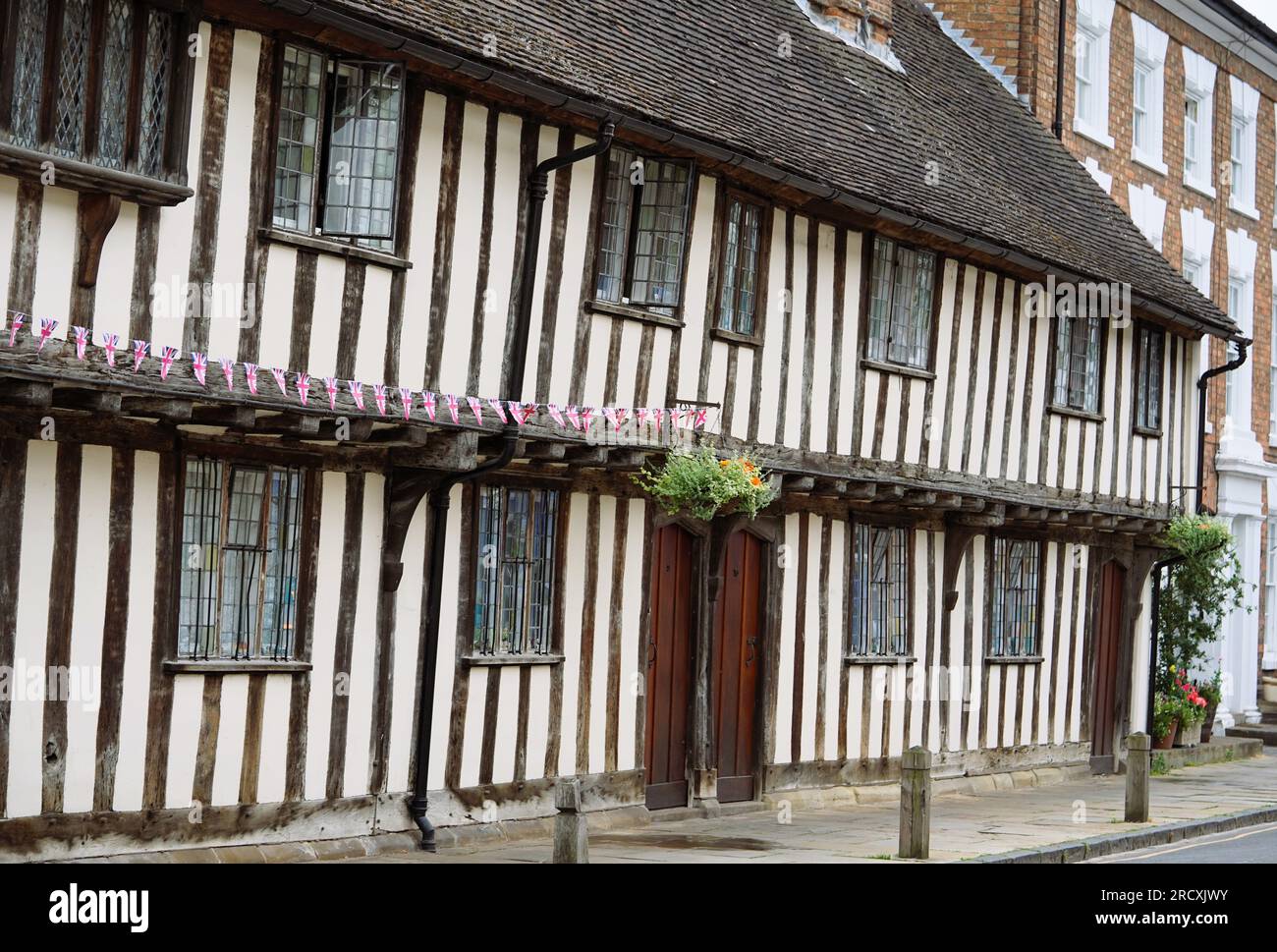 Fachwerkhäuser in Stratford-upon-Avon. Stratford-upon-Avon is a town in ...