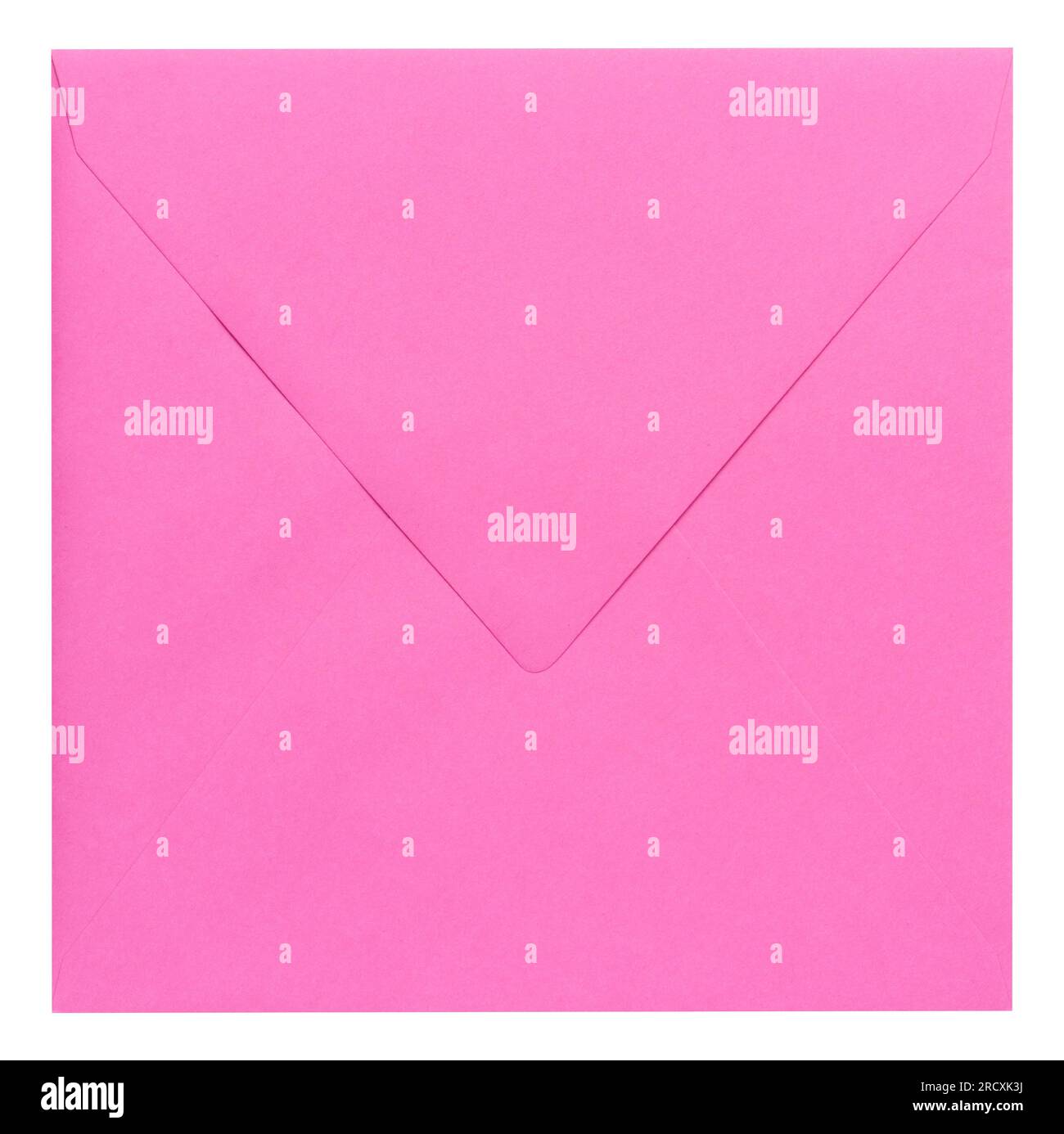 Pink paper envelope isolated on white background Stock Photo - Alamy