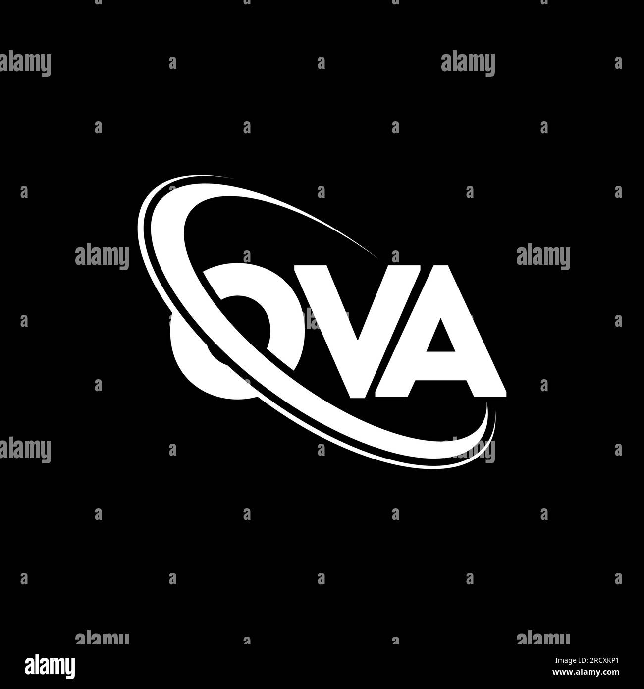 OVA logo. OVA letter. OVA letter logo design. Initials OVA logo linked ...