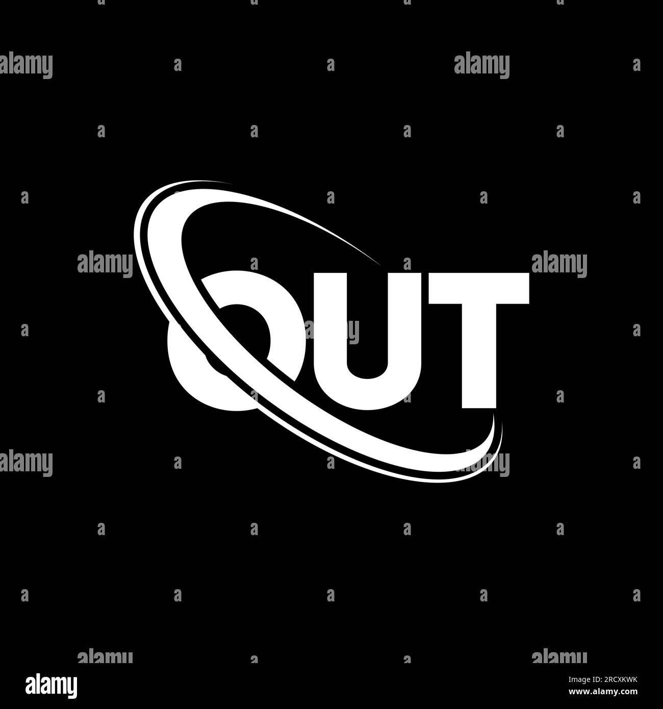 OUT logo. OUT letter. OUT letter logo design. Initials OUT logo linked ...