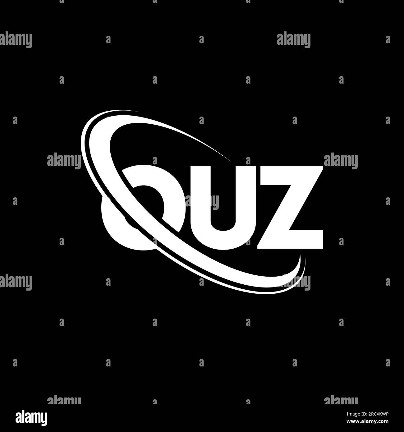 Ouz circle logo Stock Vector Images - Alamy