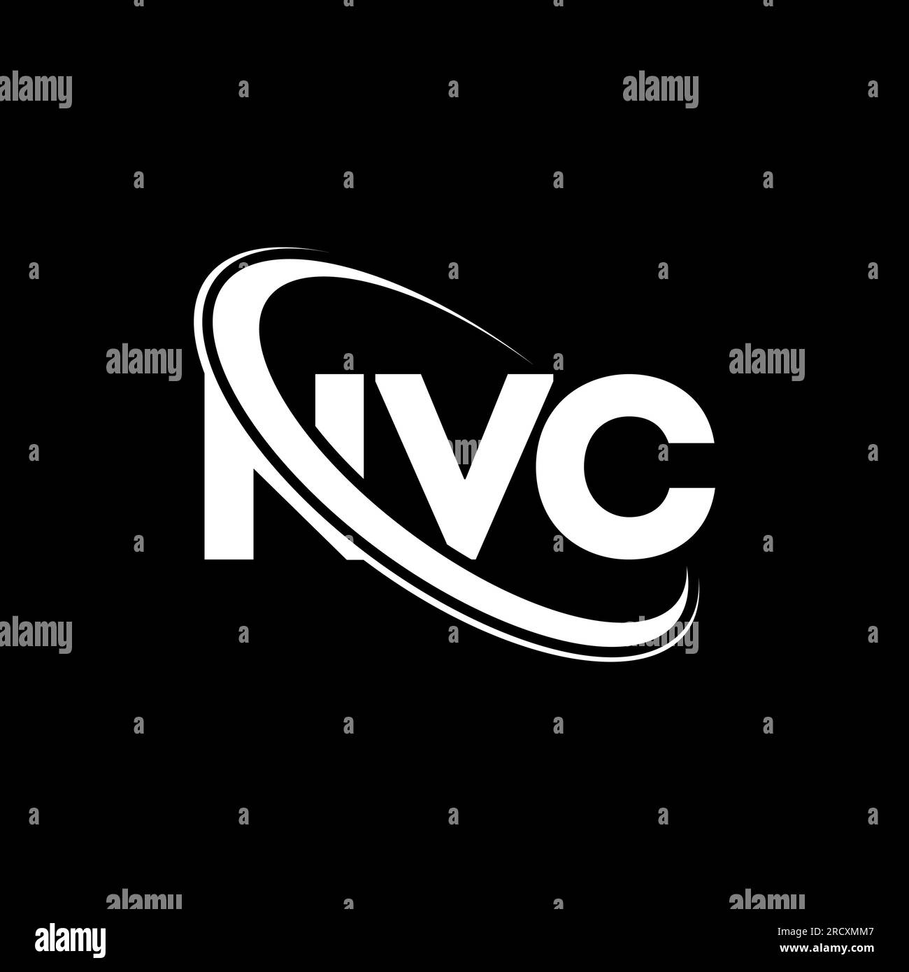 NVC logo. NVC letter. NVC letter logo design. Initials NVC logo linked ...