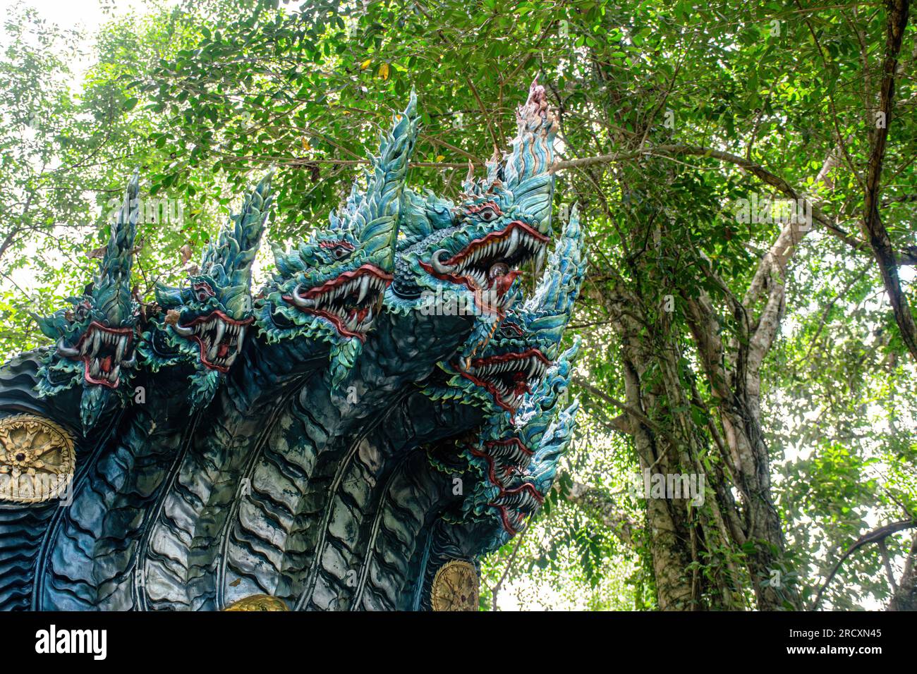 Serpent king of Nagas in Thailand.Naga or serpent statue Stock Photo ...