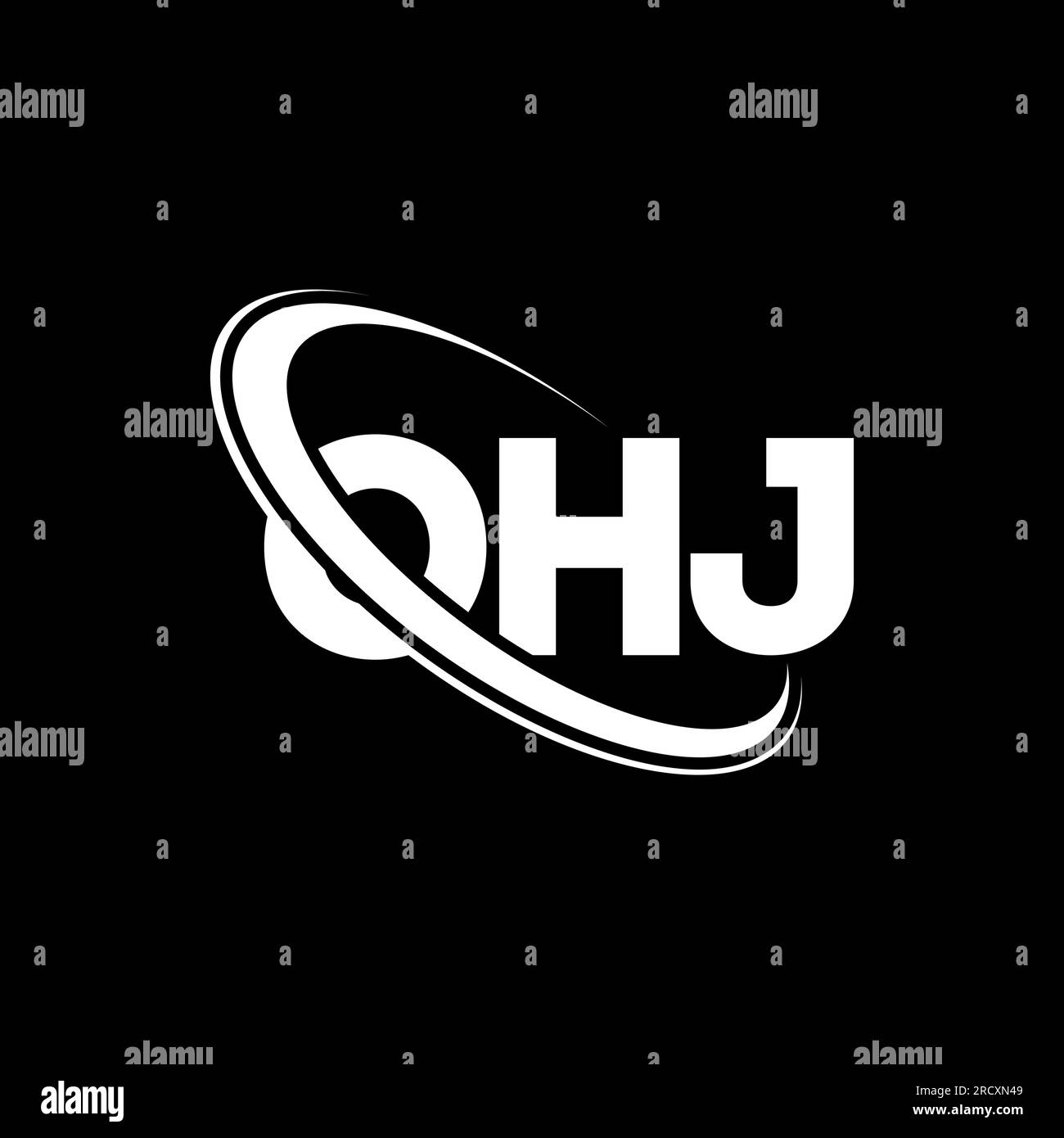 Ohj logo design hi-res stock photography and images - Alamy