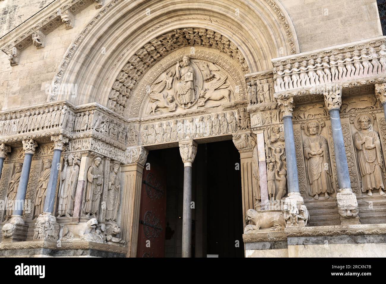 Church of St. Trophime in Arles, France. Former cathedral. Known in ...