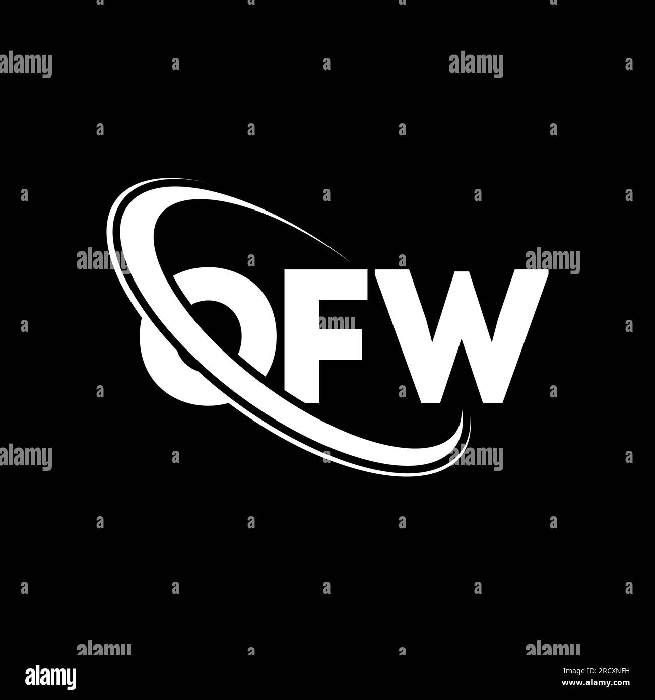 OFW logo. OFW letter. OFW letter logo design. Initials OFW logo linked ...