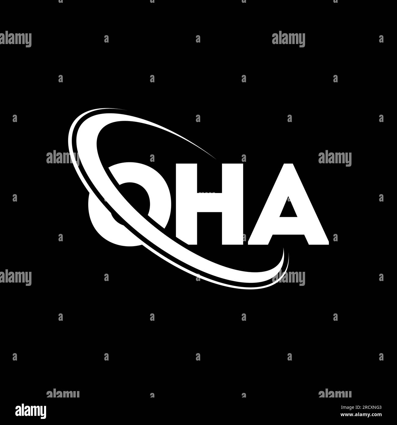 OHA logo. OHA letter. OHA letter logo design. Initials OHA logo linked ...