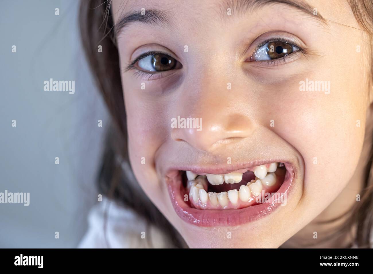 Child during orthodontist visit and oral cavity check-up Stock Photo ...