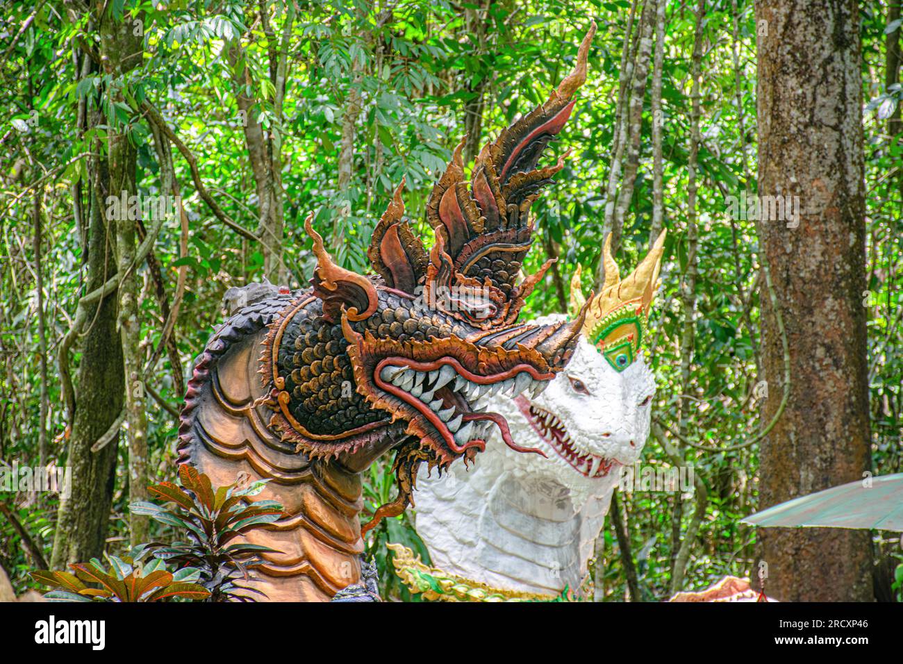 Serpent king of Nagas in Thailand.Naga or serpent statue Stock Photo ...