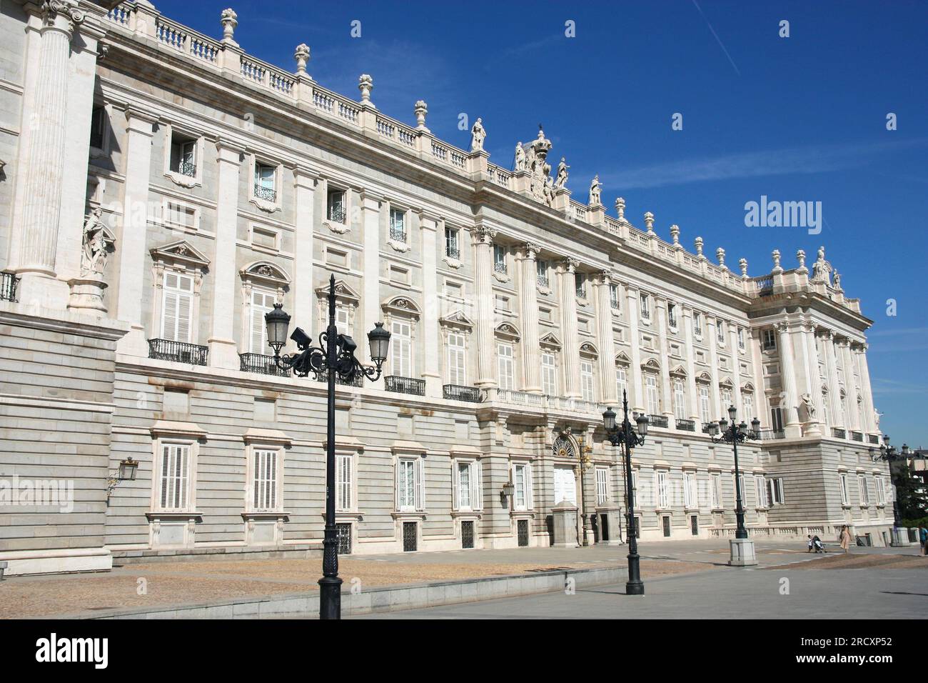 Royal Palace in Madrid, Spain. Its other name is Palacio Oriente Stock ...