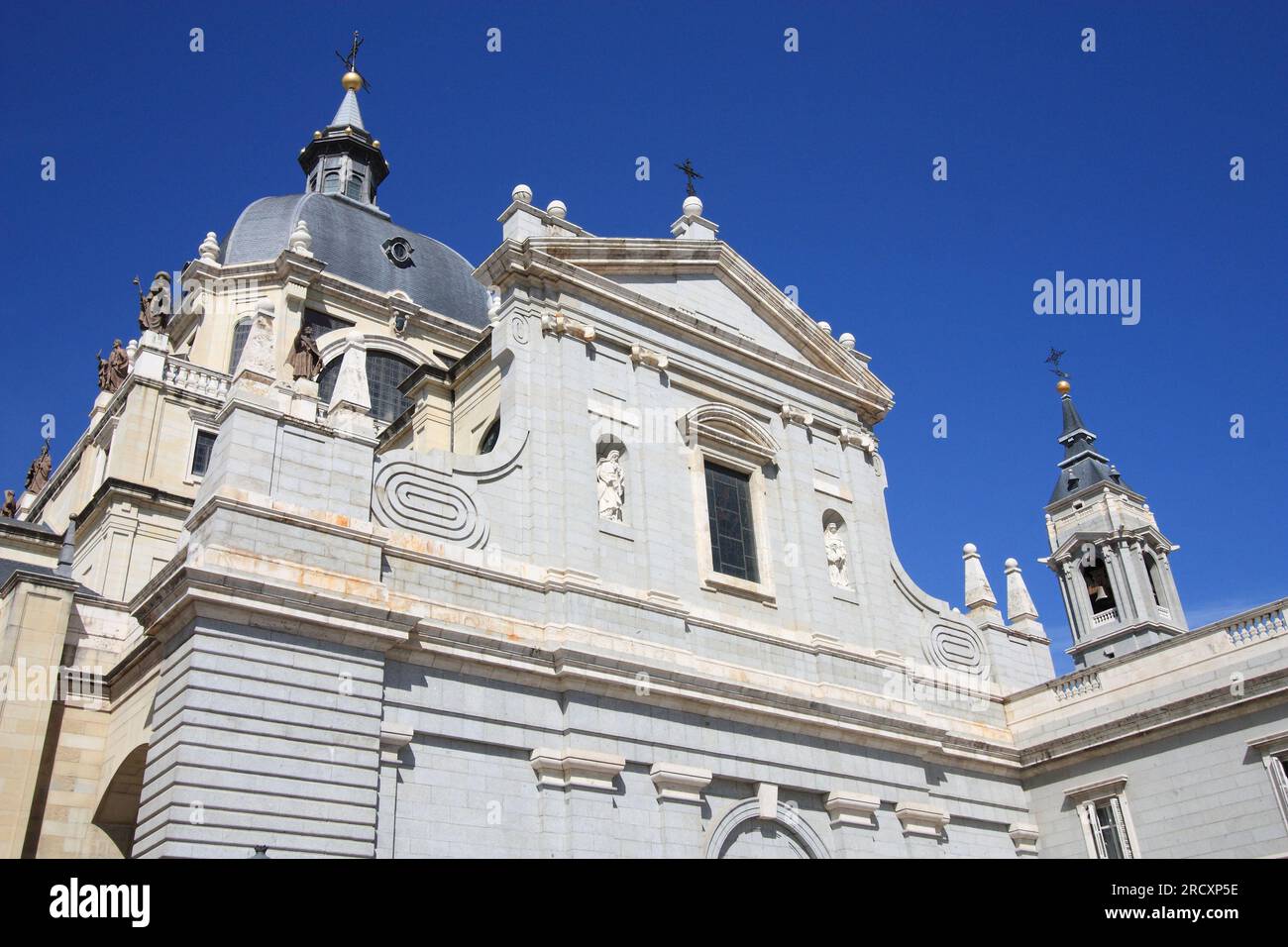Madrid Almudena Cathedral - landmark church in Spain Stock Photo - Alamy
