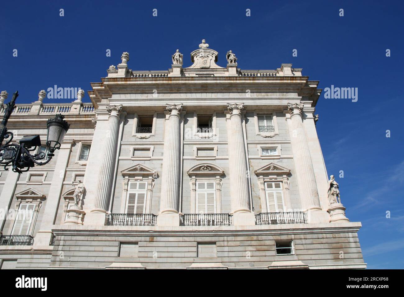 Royal Palace in Madrid, Spain. Its other name is Palacio Oriente Stock ...