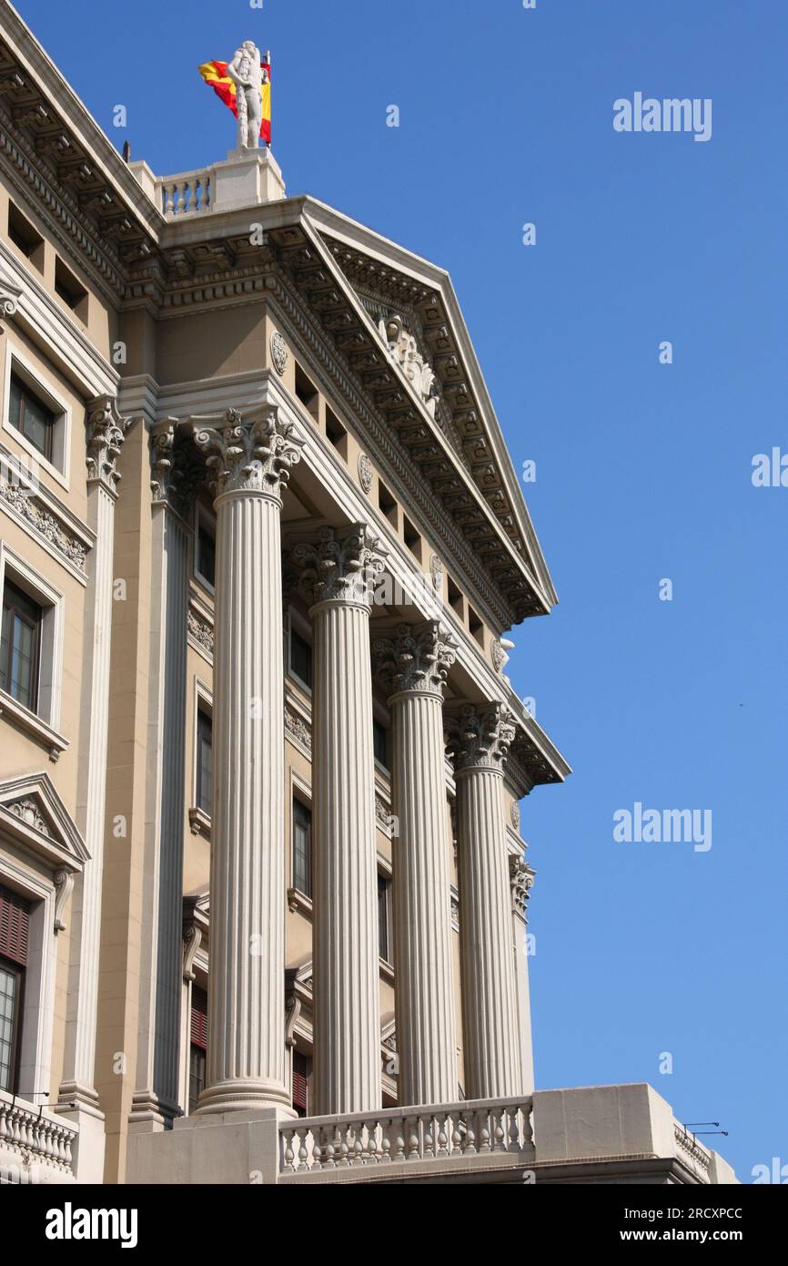 Barcelona landmark, Spain. Gobierno Militar, part of Ministry of ...