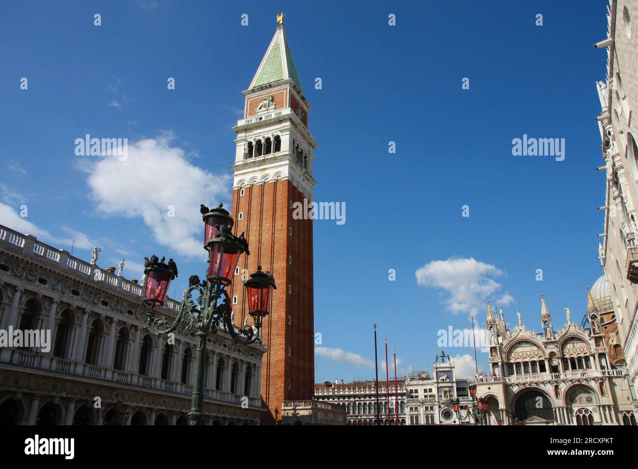Piazza San Marco landmark square in Venice, Italy. Saint Mark's Square ...