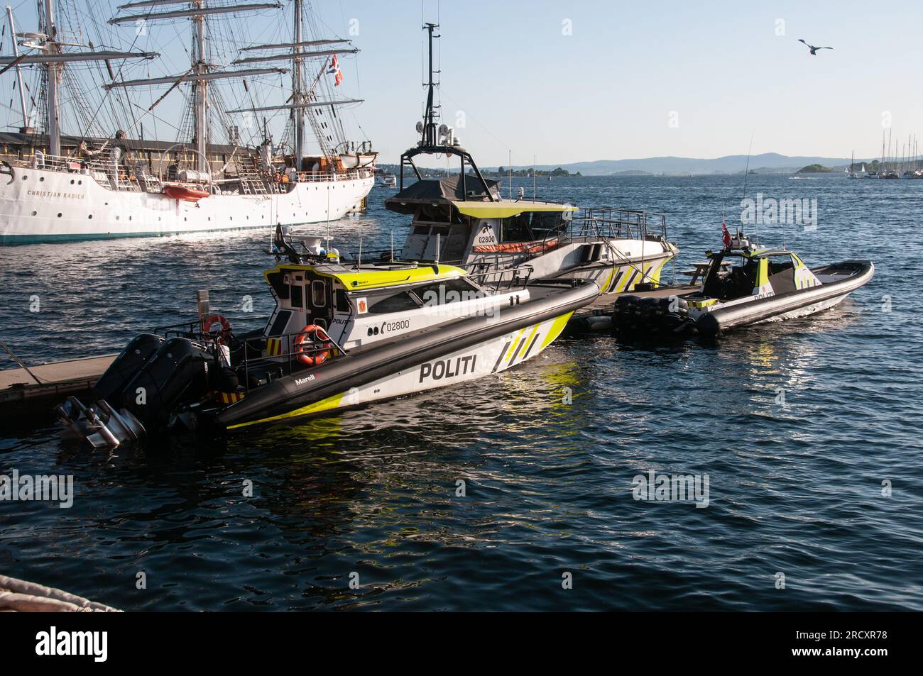 Around Oslo - Police launches Stock Photo - Alamy