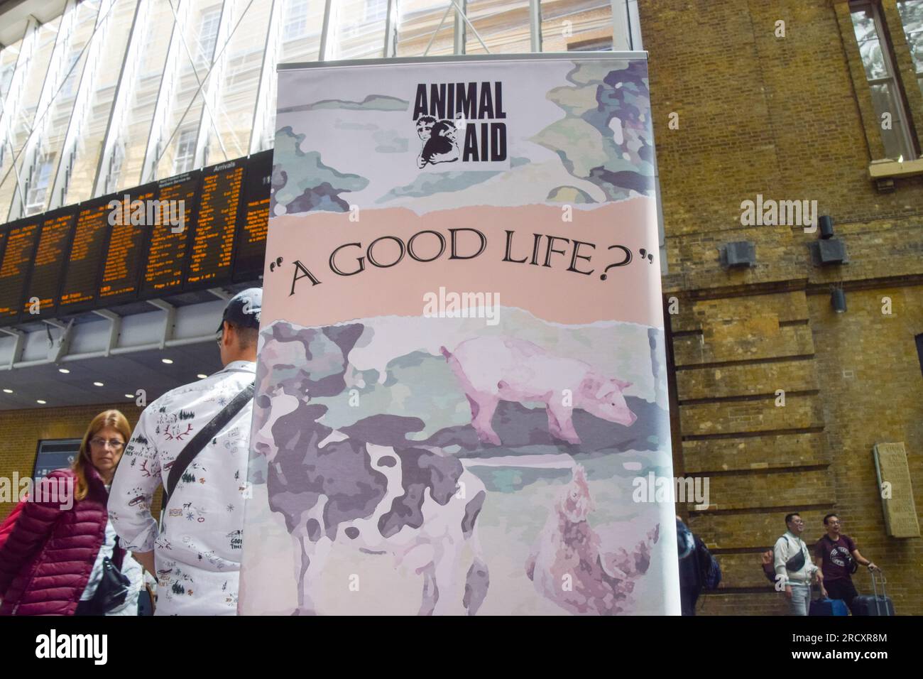 London, England, UK. 17th July, 2023. Animal rights group Animal Aid ...
