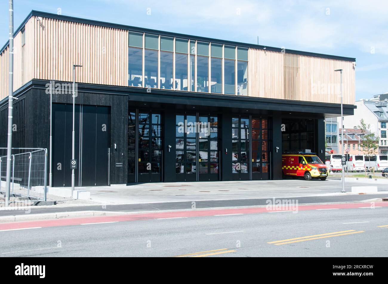 Around Oslo - New Fire Station, Langkaigata Stock Photo - Alamy