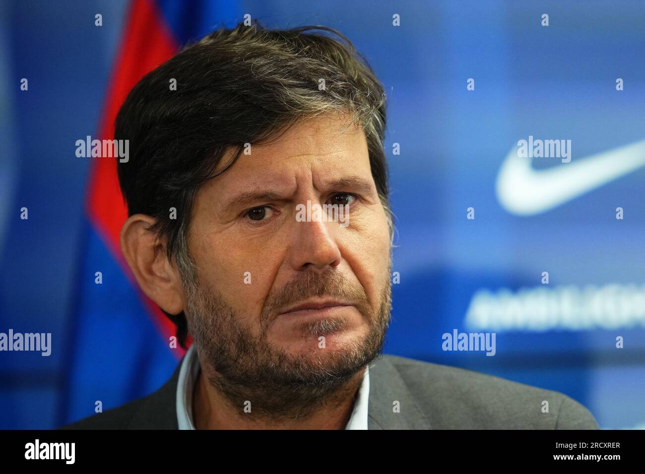 Barcelona, Spain. 17th July, 2023. FC Barcelona general manager Mateu ...