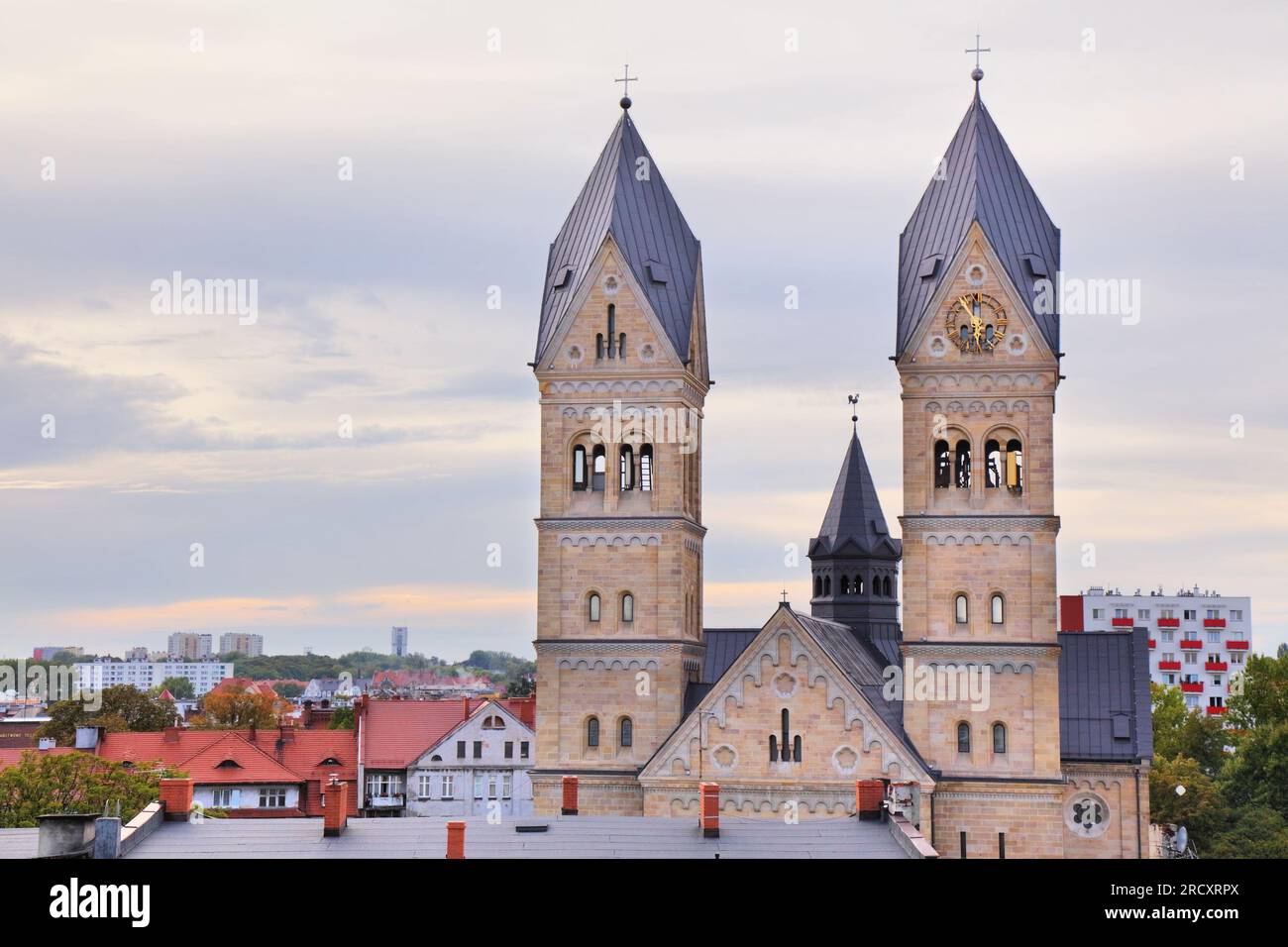 Bytom city, Poland - Roman Catholic church of St. Hyacinth (Kosciol Sw ...