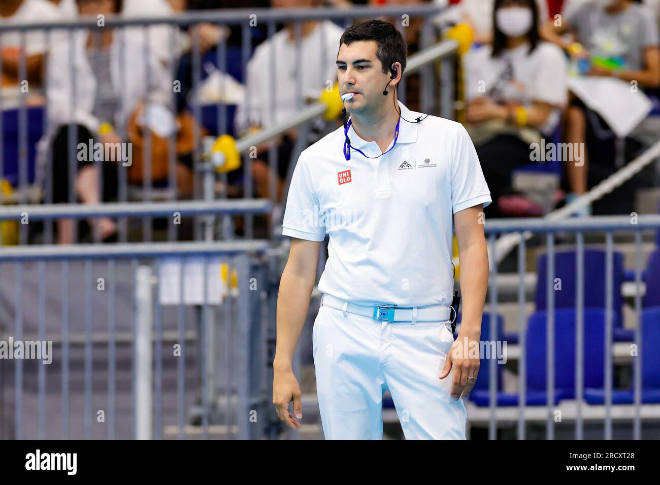 Fukuoka, Japan. 17th July, 2023. FUKUOKA, JAPAN - JULY 17: referee ...